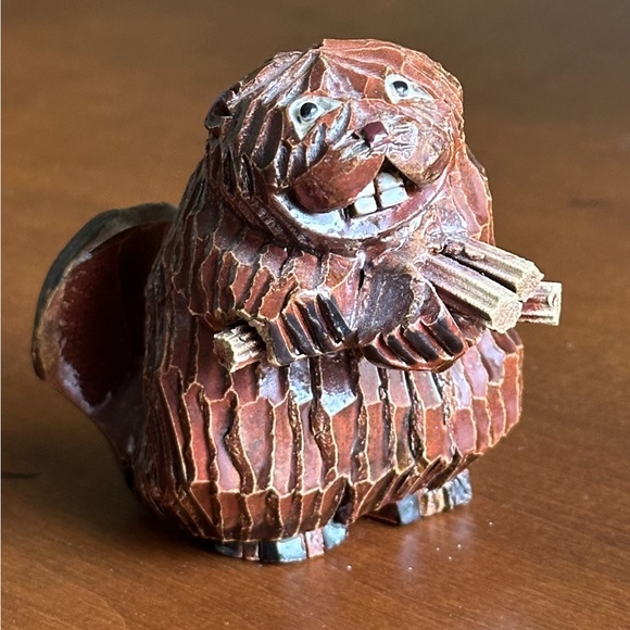 Accents | Artesania Rinconada Beaver Clay Figurine Signed Ar 71 Uruguay ...